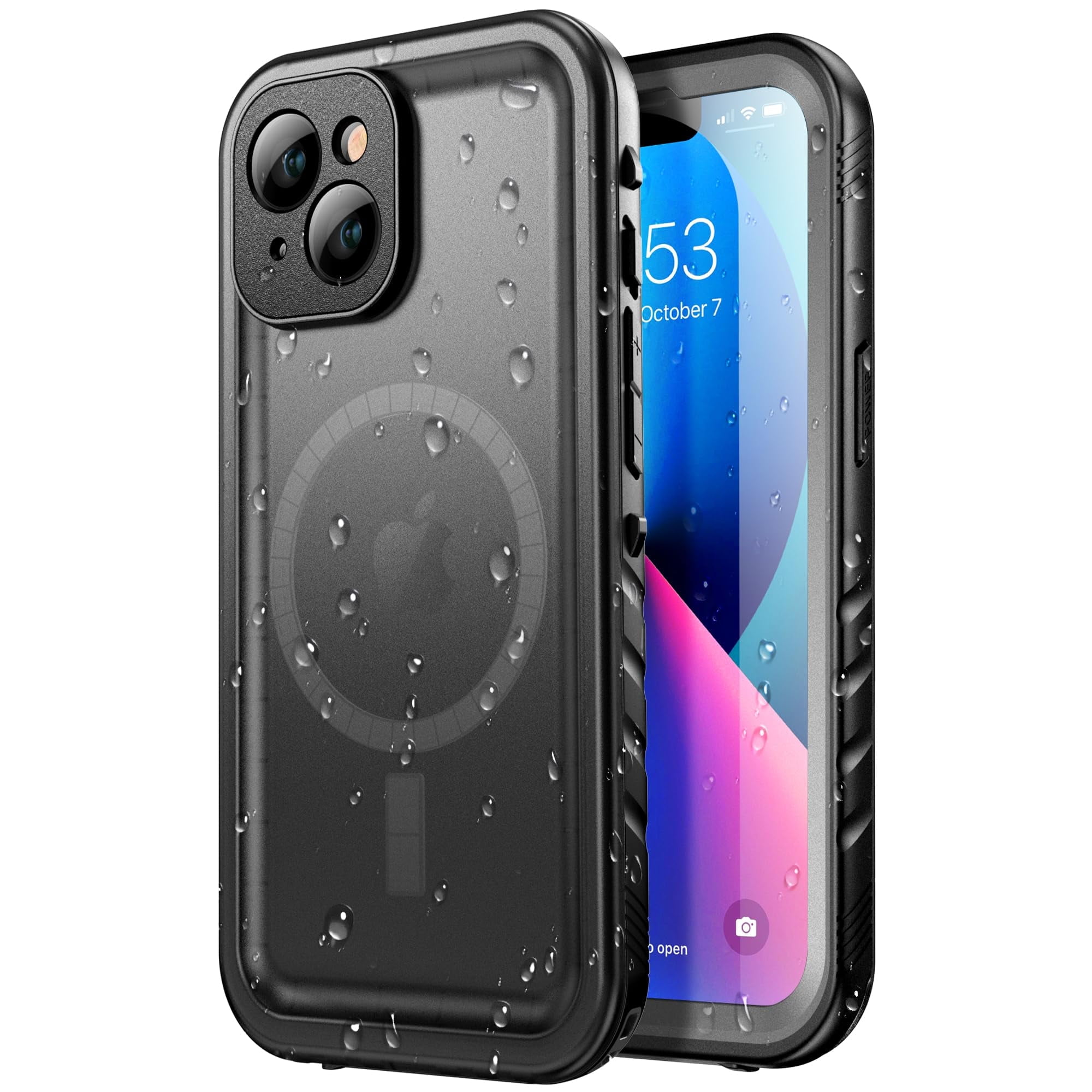 SPORTLINK Waterproof Case for iPhone 13, MagSafe Compatible, Shockproof ...