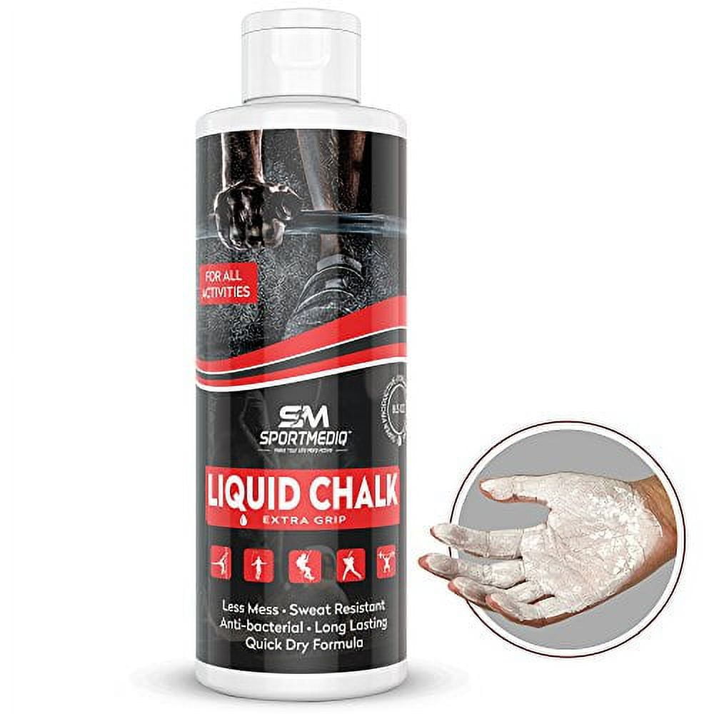 SPORTMEDIQ Pro-Grade Liquid Chalk, Quick-Dry Grip for Gym ...