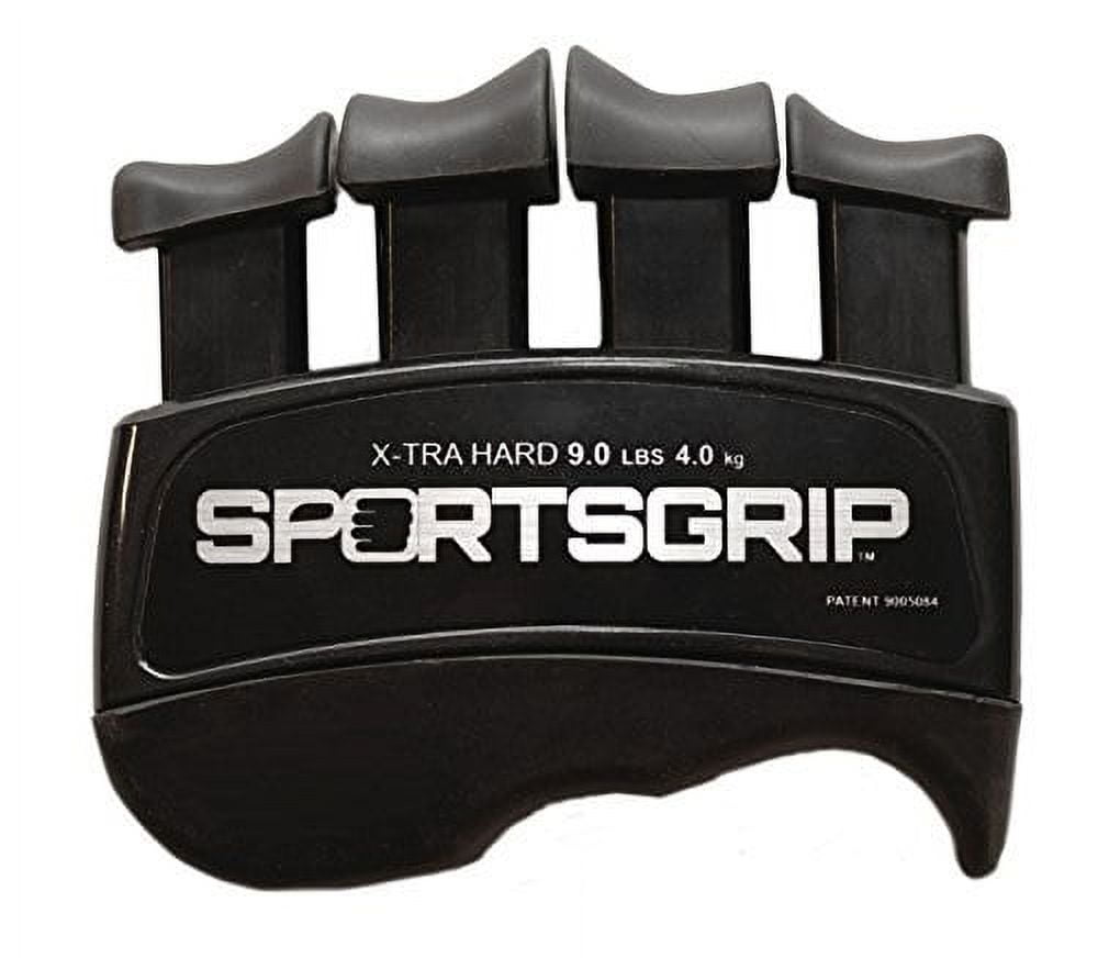 SPORTSGRIP Hand and Finger Exerciser (Black Xtra-Hard - 9lbs / 4.0kg ...