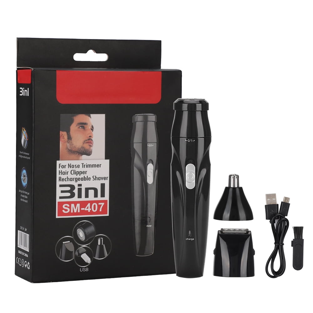 SPORTSMAN Men Electric Nose Hair Sideburns Beard Trimmer USB Hair ...