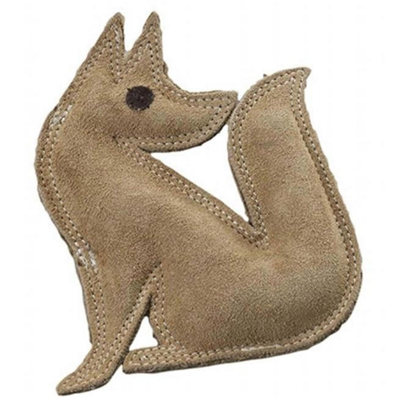 SPOT Dura-Fused Leather Fox Dog Toy, Squeaky Interactive Chew Toy for ...