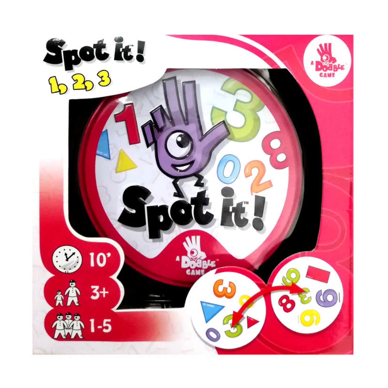 Zygomatic Spot It! 123 Matching Card Game, Educational Numbers Shapes ...