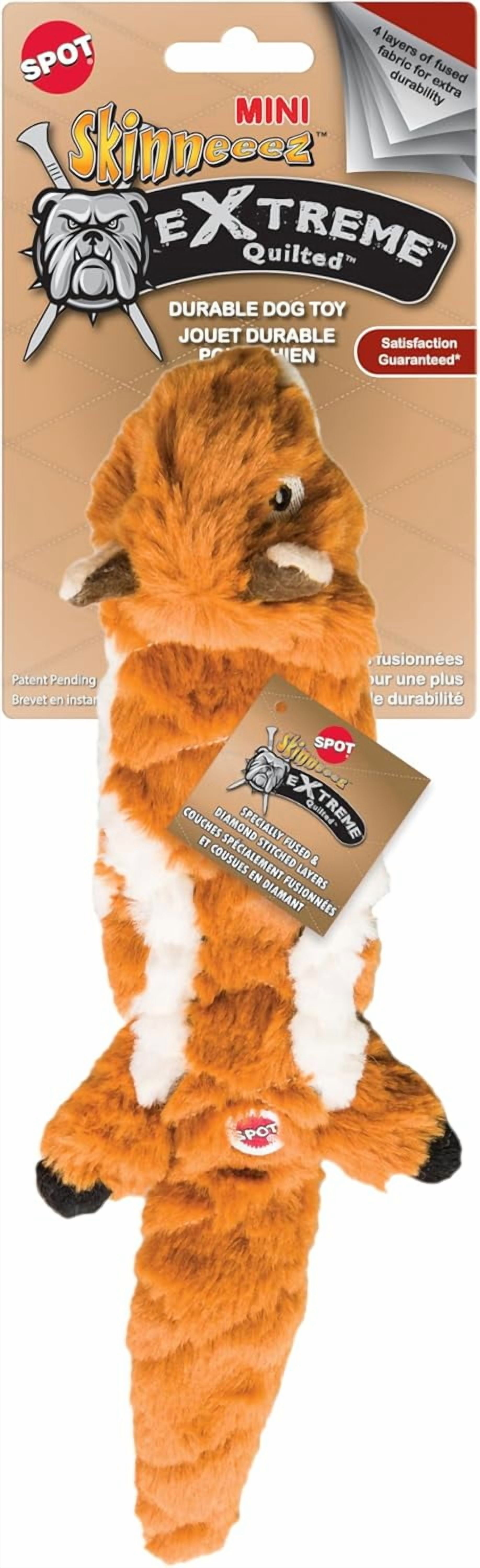 SPOT Skinneeez Extreme Quilted Chipmunk Dog Toy – Tough, Stuffing-Free ...