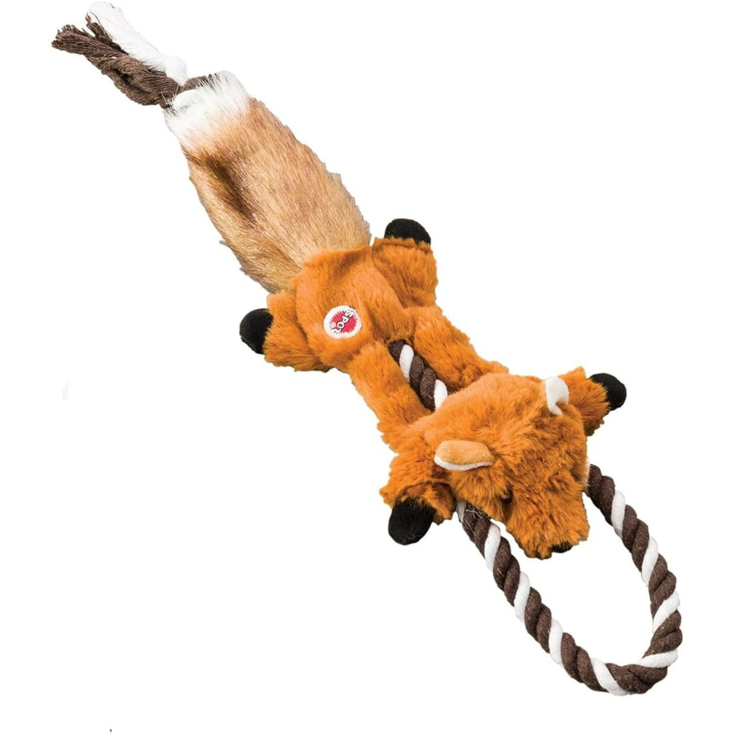 SPOT Skinneeez Tugs Forest Fox Dog Toy No Stuffing Squeaky Tug Toy for ...