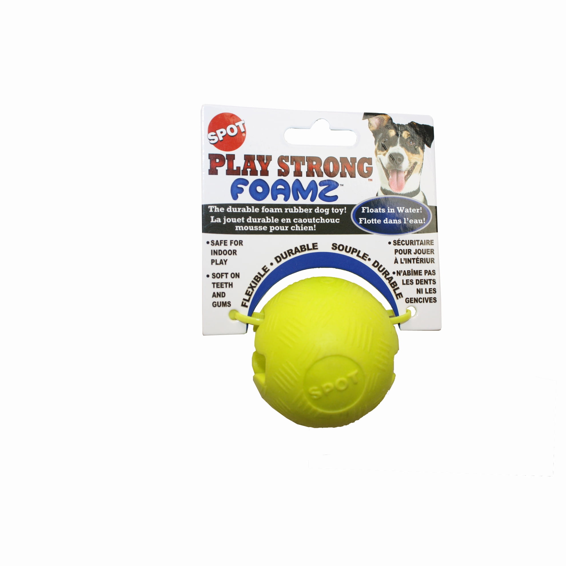 SPOT Play Strong Foamz Hollow Center Dog Toy Ball, 2.5" - Walmart.com