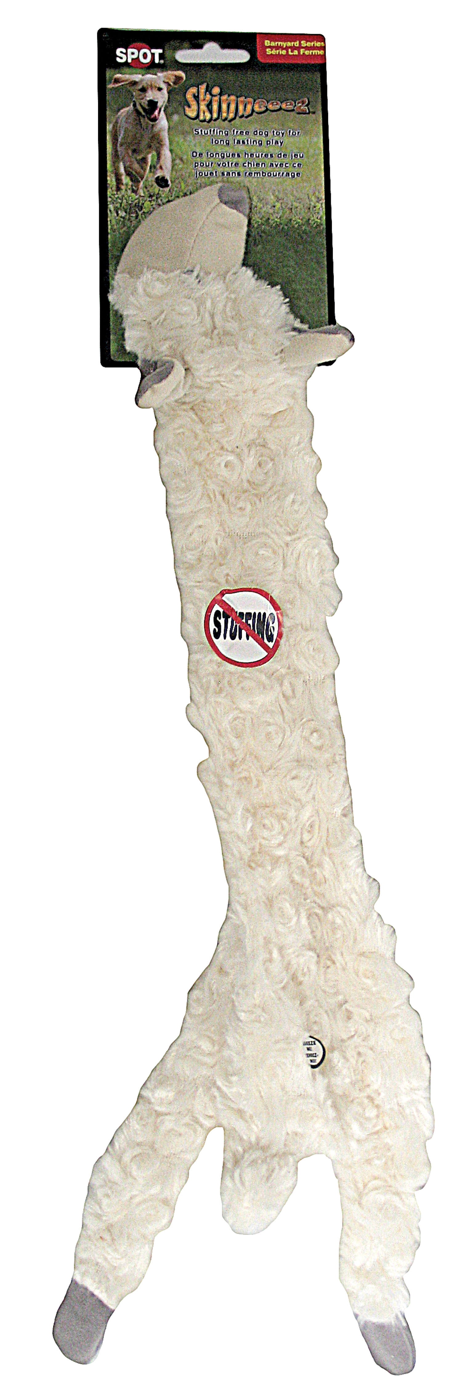SPOT Skinneeez Wooly Plush Stuffing Free Sheep Dog Toy, 23" - Walmart.com