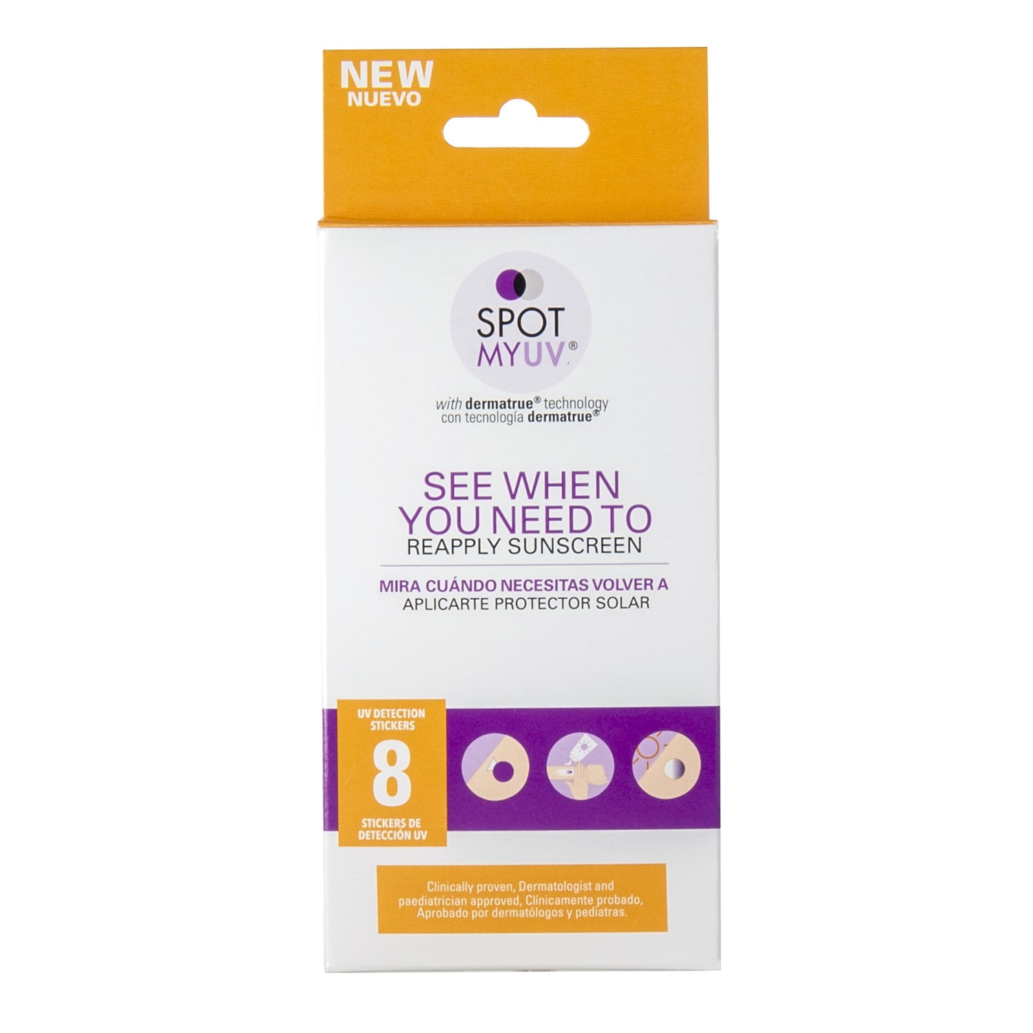 SPOTMYUV 8 Pack - UV Detection Stickers - Walmart.com