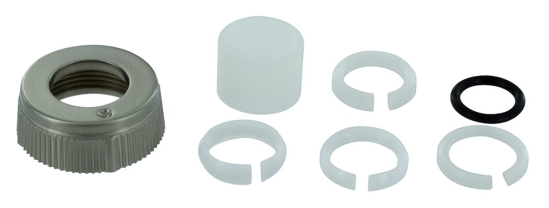 SPOUT NUT, O-RING, SNAP RING FOR CATALINA SPOUTS, BRUSHED NICKEL ...