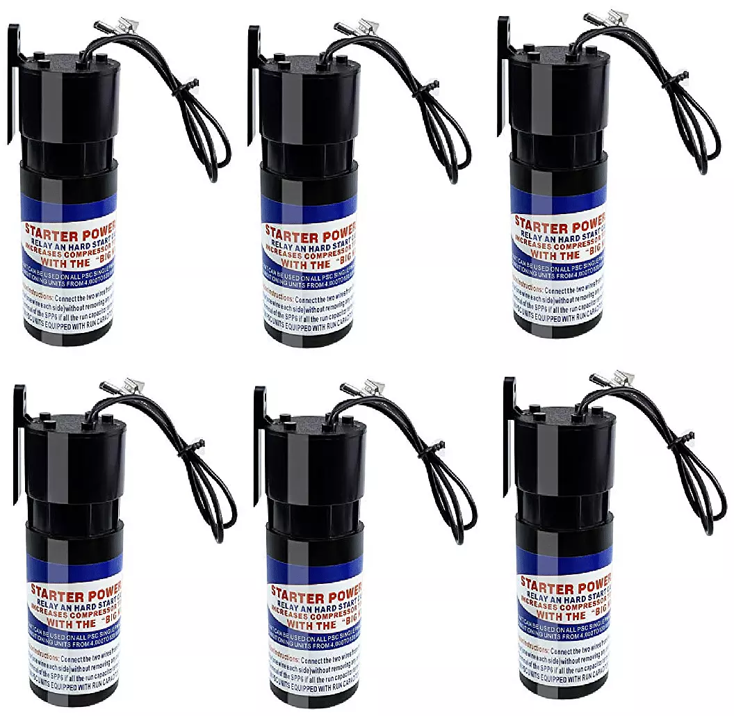 SPP5 Hard Start Super Boost HVAC Relay and Start Capacitor New 6 Pack ...