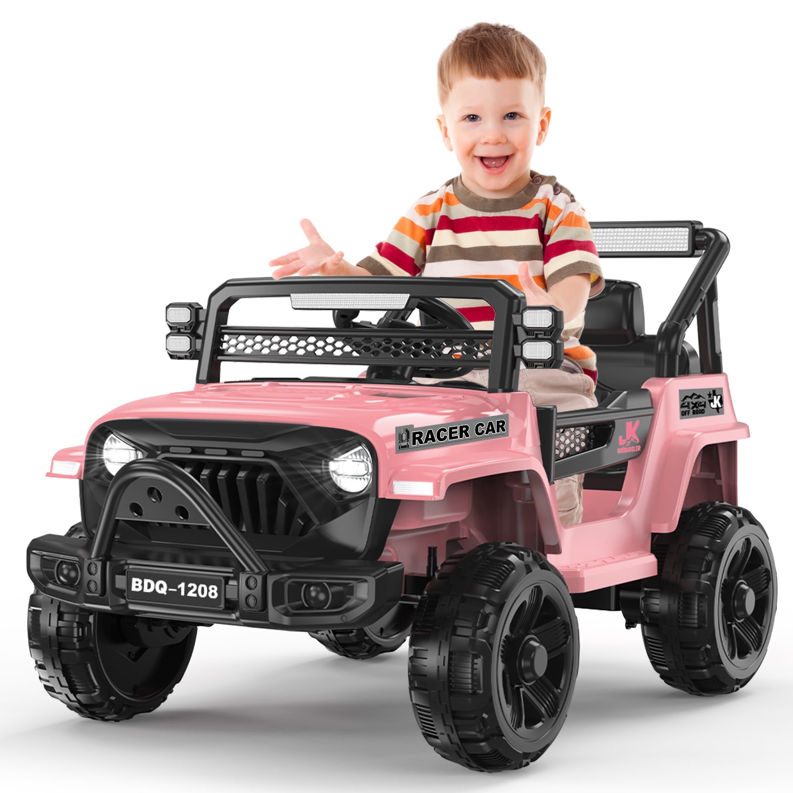 SPPTTY 12V Ride on Toy Truck with Parent Remote Control, Kids Electric ...