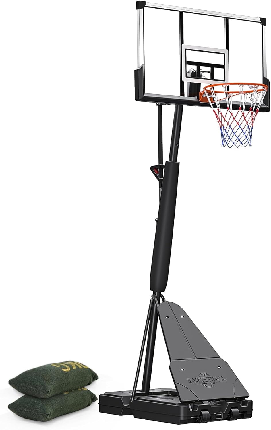 SPPTTY Adult Portable Basketball Hoop & Goal, 10FT Adjustable Height ...