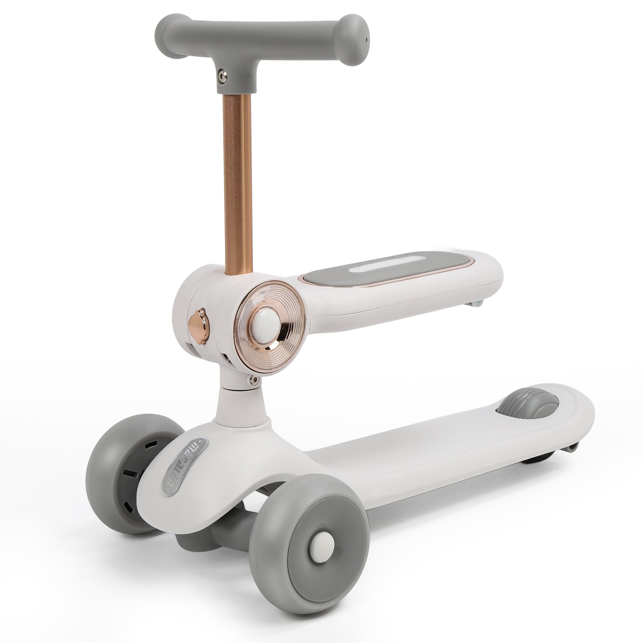 SPPTTY Kids Scooter with Removable Seat & 3 Extra Wide PU Light-Up ...