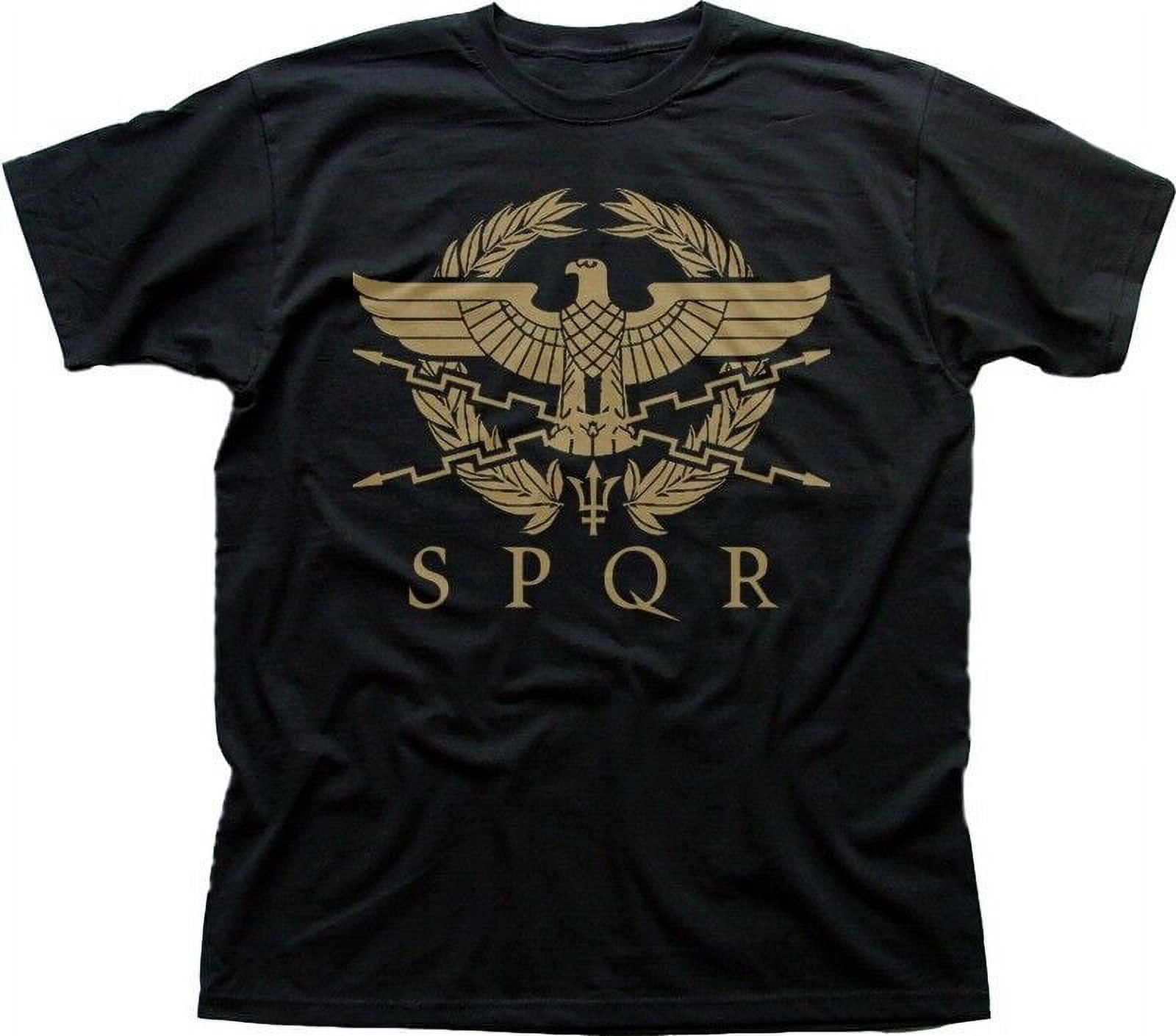 SPQR Roman Gladiator Imperial Golden Eagle Army printed t-shirt OZ9183 ...