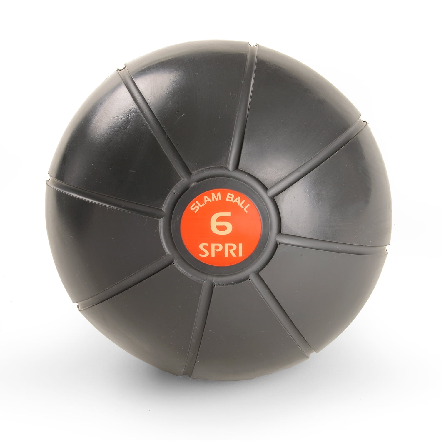 SPRI 6 lbs Slam Ball PMS 425 with 10" Diameter, Gray - Walmart.com