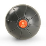 SPRI 6 lbs Slam Ball PMS 425 with 10" Diameter, Gray - Walmart.com