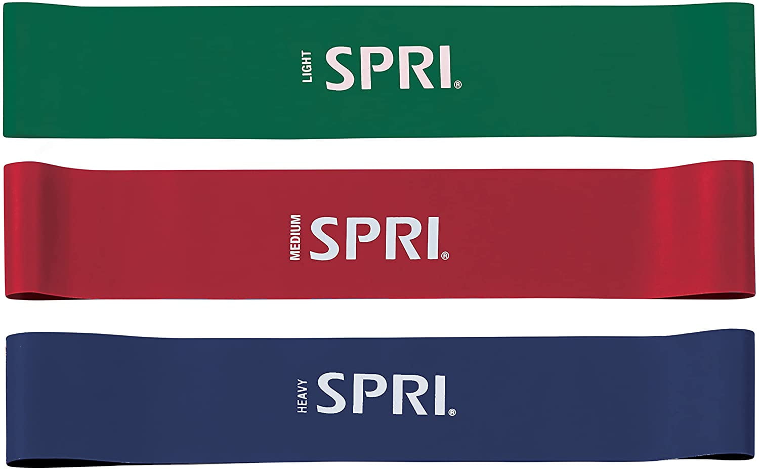 SPRI Mini Loop Bands Kit, Set of 3 - Light, Medium, Heavy Resistance ...