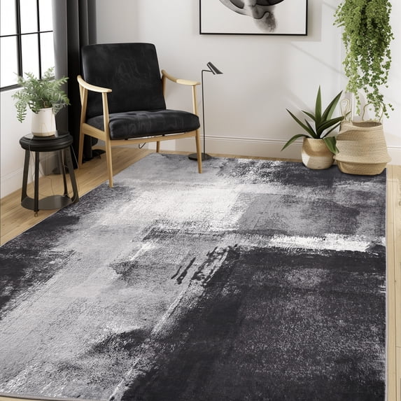 SPRINDAY Abstract Area Rug for living room, Low-Pile 5'x7' Rugs with ...