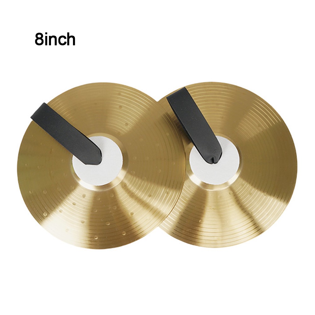 SPRING 1 Pair 8/10inch Small Alloy Hand cymbals Performance Band ...