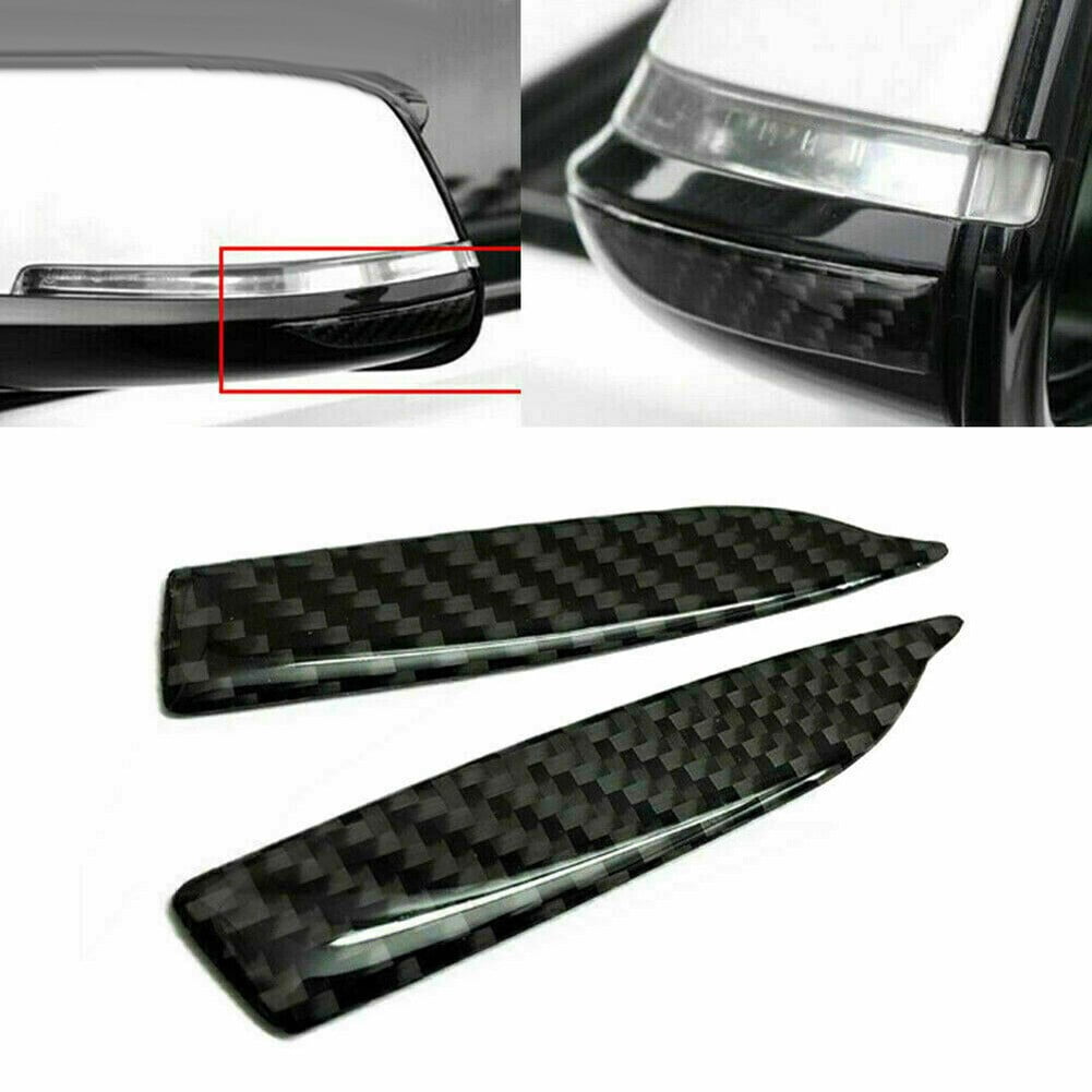 SPRING 1 Set Universal Carbon Fiber Car Side Mirror Trim Cover Sticker ...