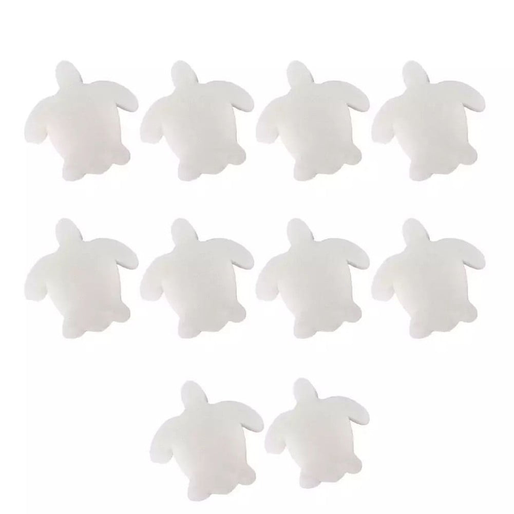 SPRING 10 Pack Turtle Shape Pool Bathtub Scum Absorbing Sponges to Keep ...