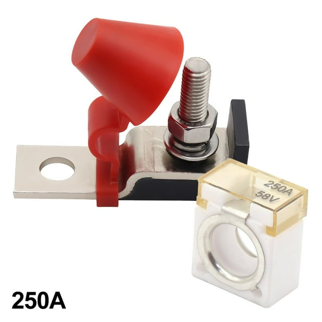 SPRING 100A 150A 200A 250A 300A Battery Fuse Holder 58V DC ABS Fuse ...