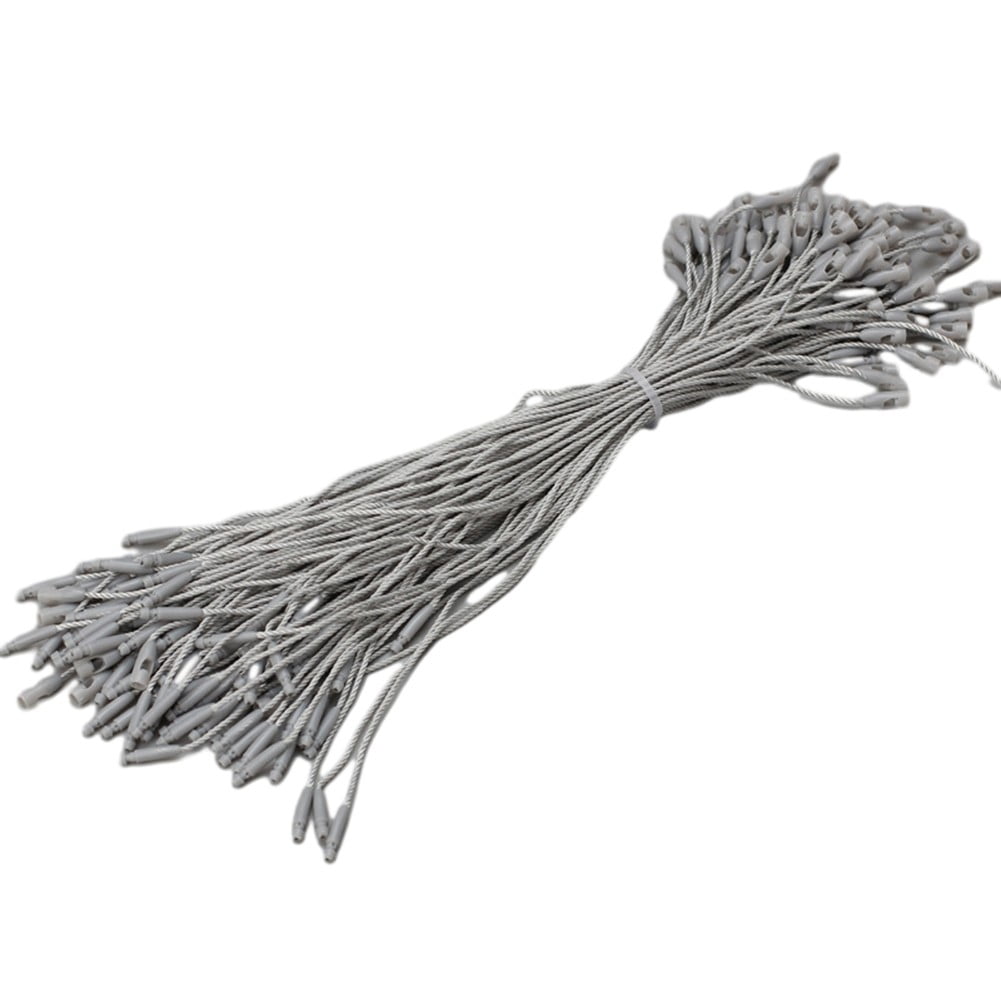 SPRING 100Pcs /lot Plastic Tag White Beige Black Hang Tag Polyester ...