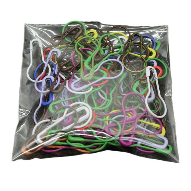 SPRING 100pcs Gourd Shape Safety Pins Metal Clips Gourd Pins Knitting ...