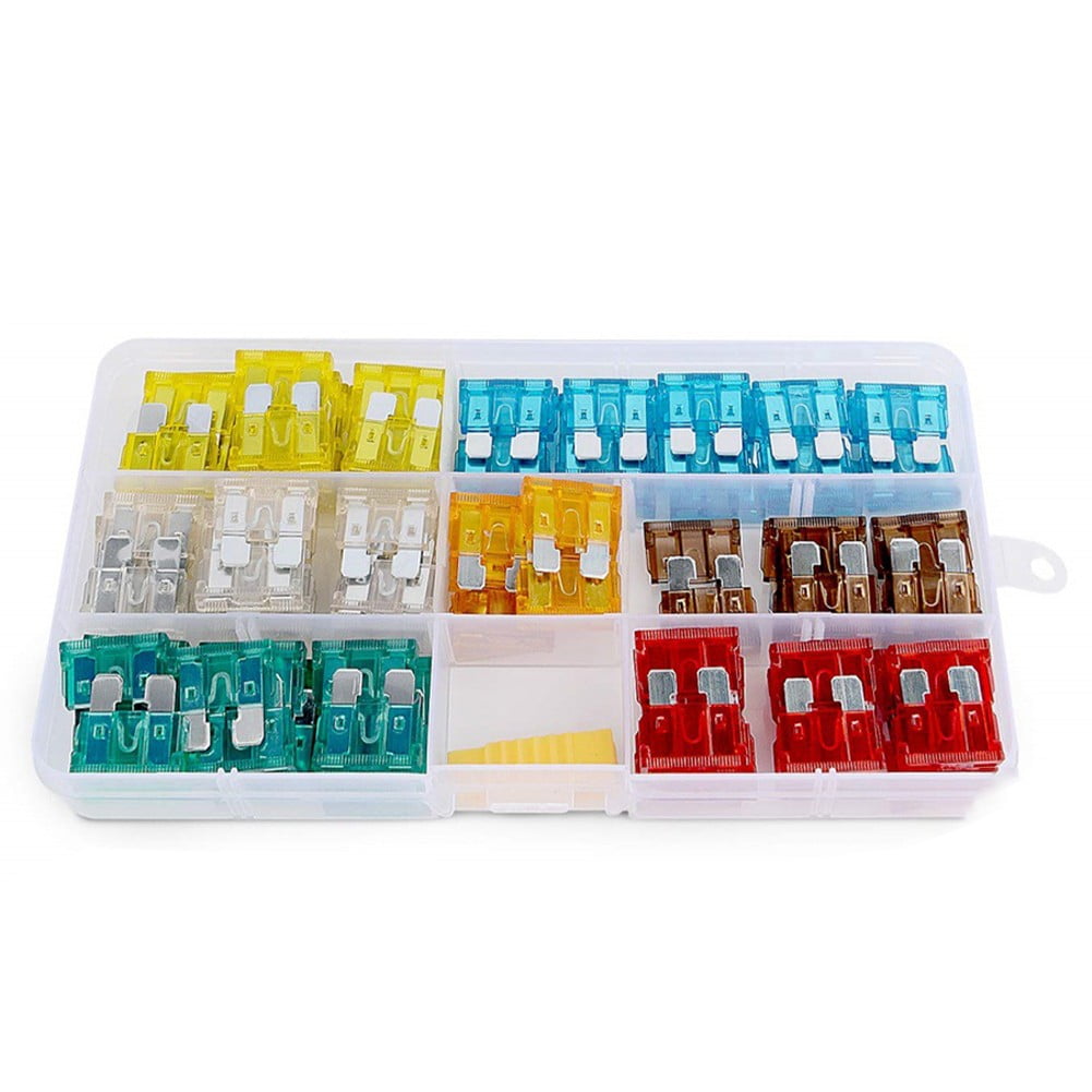 SPRING 120pcs Standard Automotive Fuses And 10 Sets Of 14AWG Fuse ...