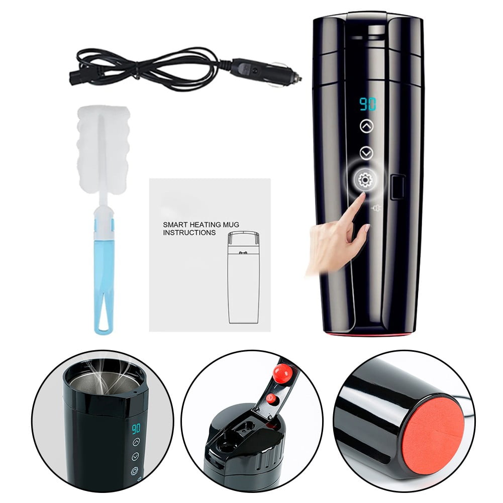 SPRING 12V Car Heating Cup Electric Kettle Stainless Steel Smart ...