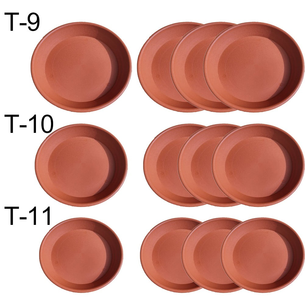 SPRING 12pcs Round Plastic Plant Pot Saucers / Water Trays 5.8/6.8/7.6 ...