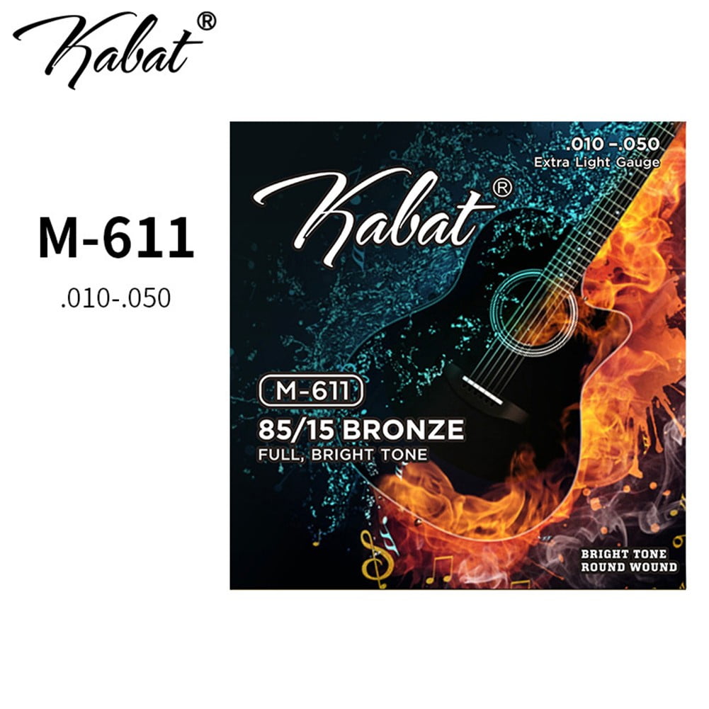 SPRING 1Set Acoustic Guitar Strings Parts Full Size 09-45 10-50 11-52 ...