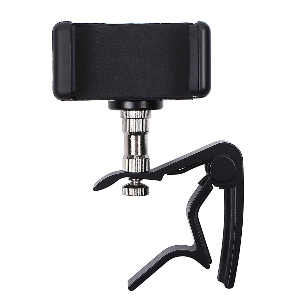SPRING 1x Multifunction Guitar Head Capo Clip Mic Stand Phone Holder ...
