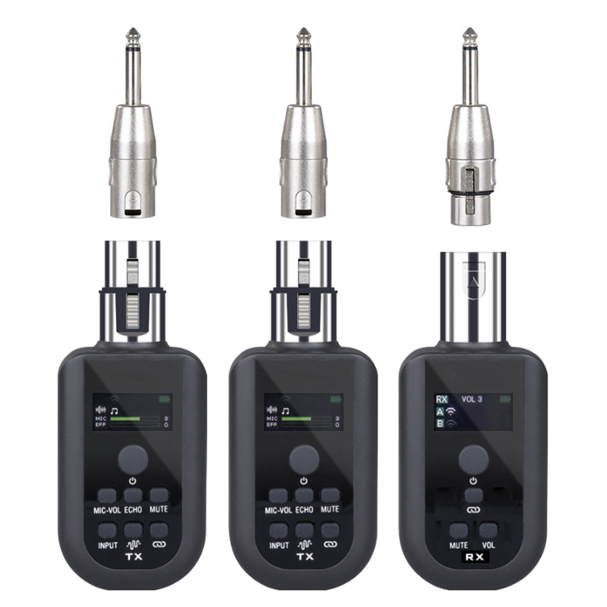 SPRING 2.4GHz Microphone Wireless System XLR Adapter Transmitter ...