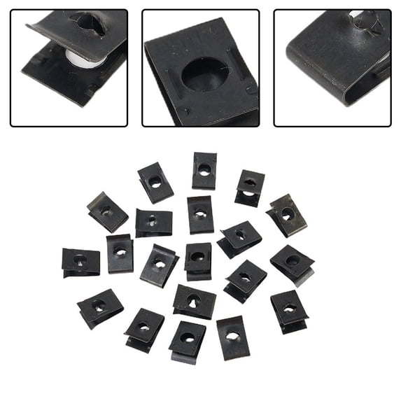 SPRING 20x Metal U-Type Clips for Car Bumper Mudguard Trim Panel ...