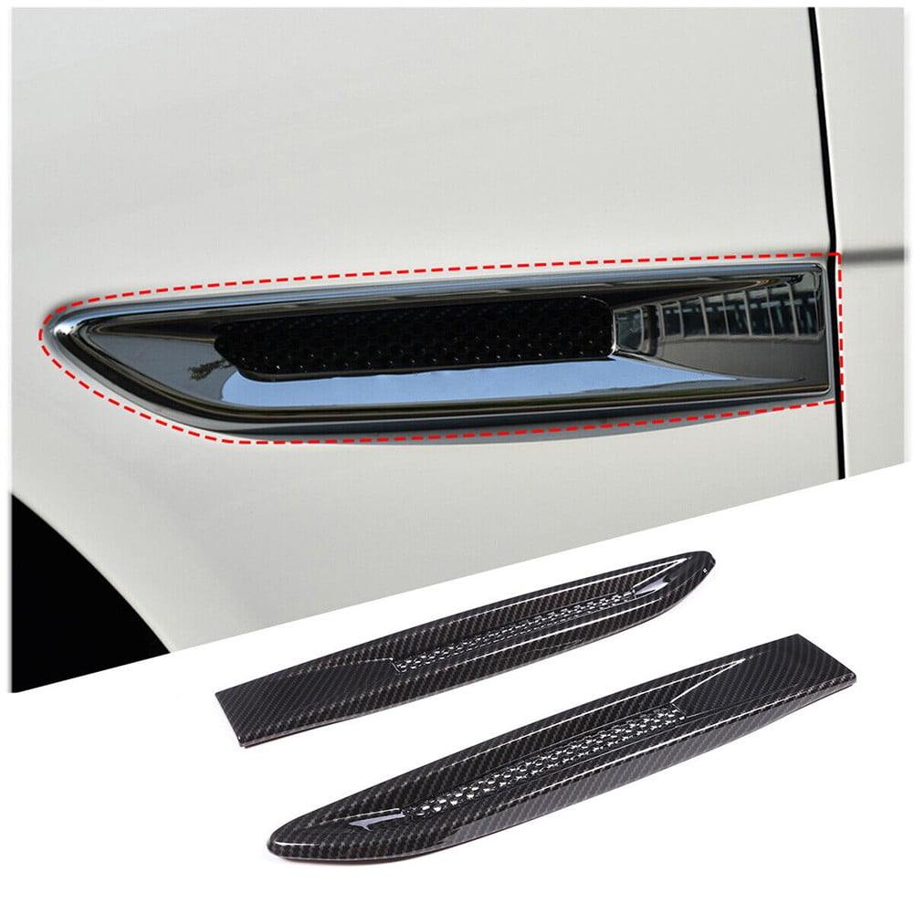 SPRING 2Pcs Car Side Fender Air Vent Outlet Trim for Jaguar F-pace XE ...