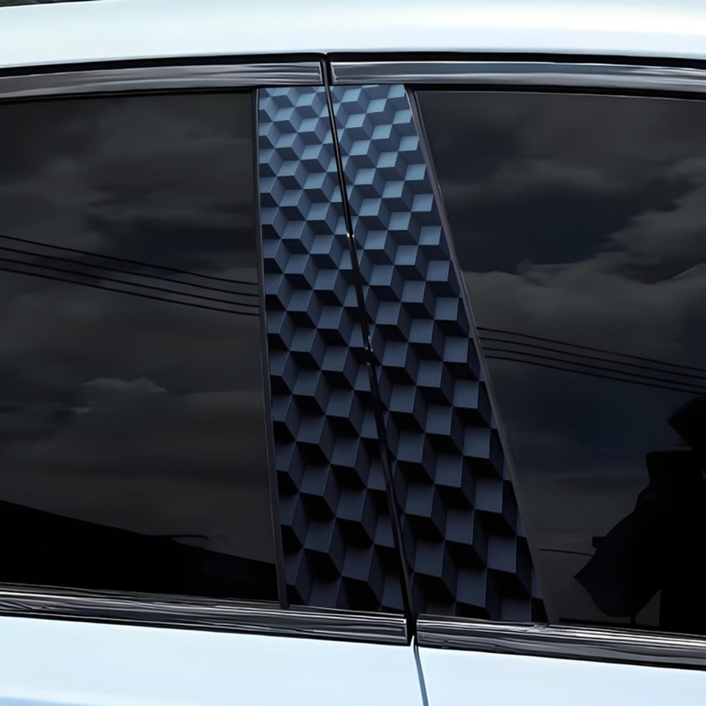 SPRING 2Pcs Car Sticker Car B-Pillar Sticker Diy Car Door Pillar Decal ...