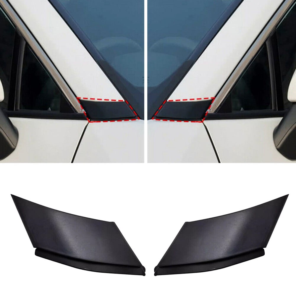 SPRING 2pcs Car Side Front Door Window Pillar A Cover Trim For Toyota ...