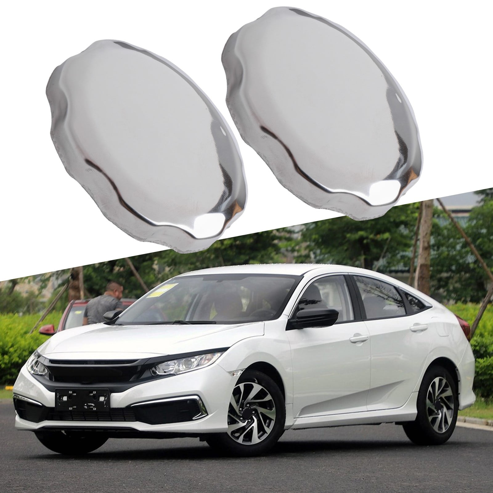 SPRING 2pcs Chrome Gas Cap Fuel Tank Cap For Honda GX200 GX240 GX270 ...