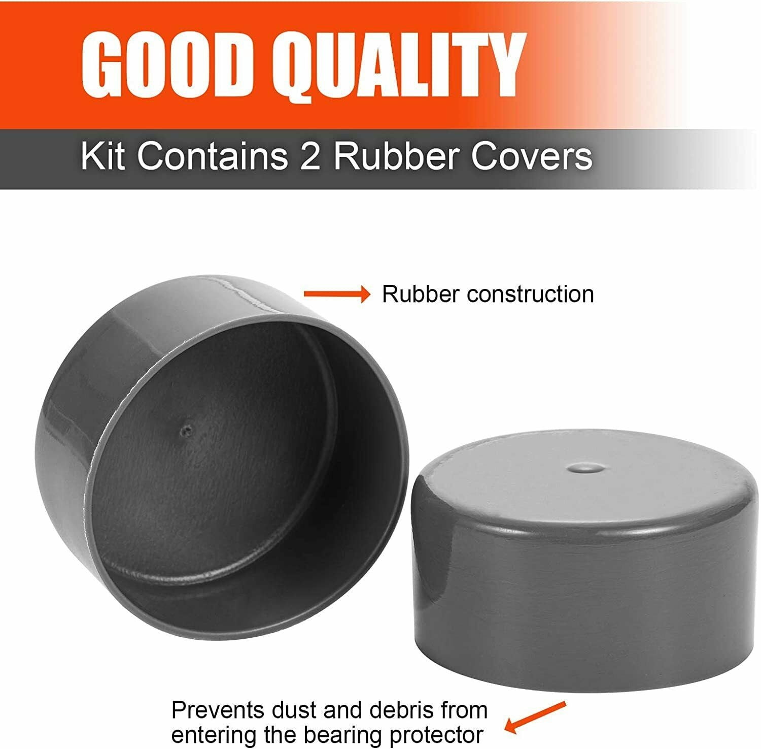 SPRING 2pcs Rubber Cap Dust Covers Car Wheel Hub Cap Dust Cover ...
