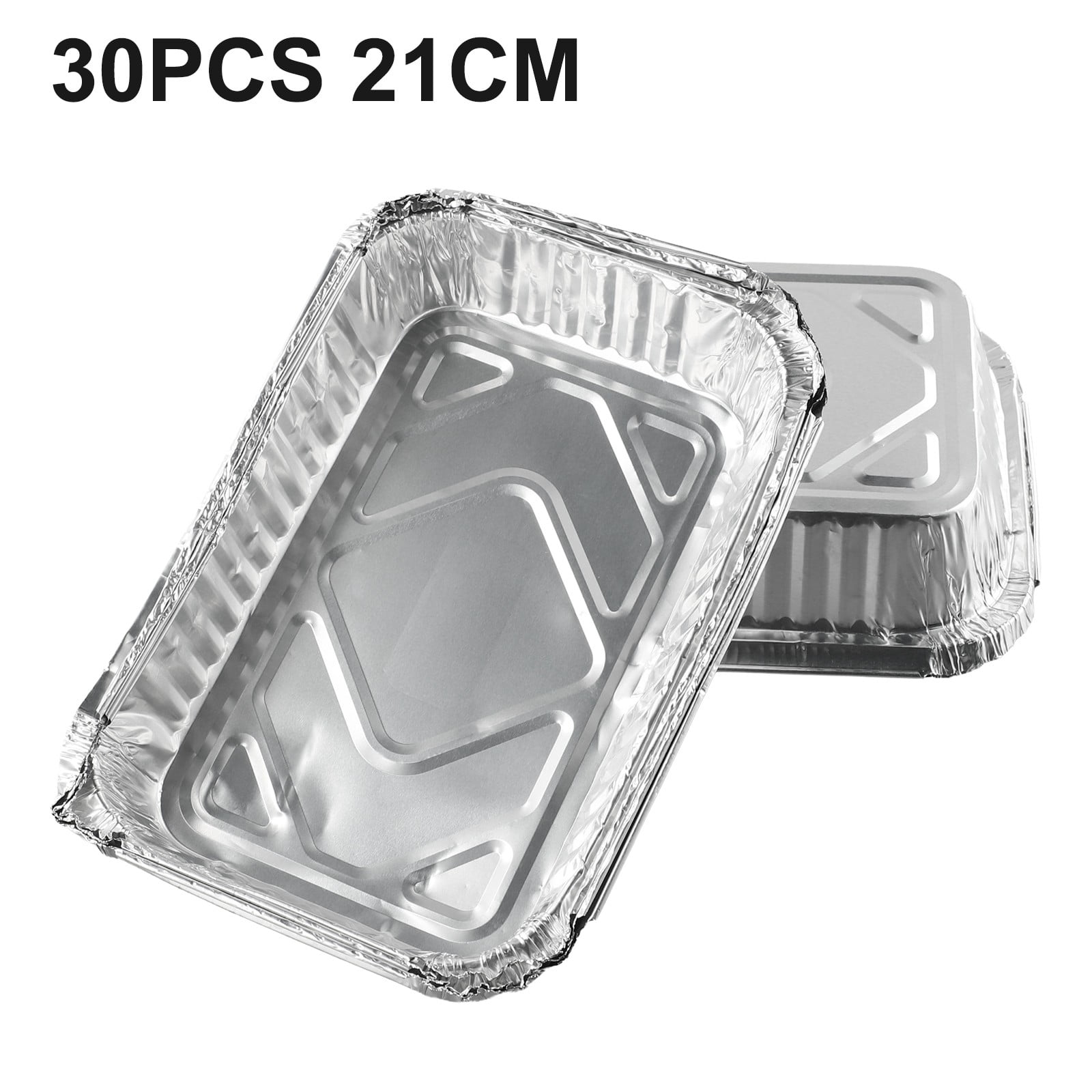 SPRING 30PCS BBQ Aluminum Foil Grease Drip Pans Recyclable Grill Catch ...
