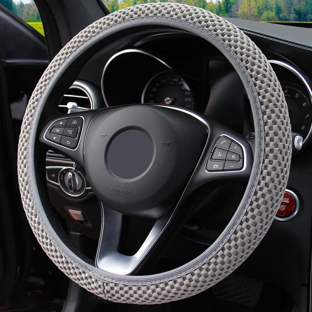 SPRING 38CM Ice Car Auto Silk Steering Wheel Cover Anti-slip Wheel ...