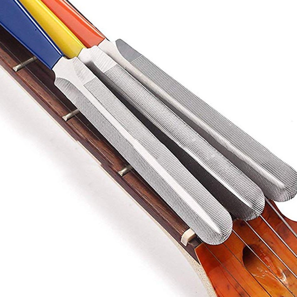 SPRING 3Pcs Guitar Nut File Set Nail Puller Repair Tool Stainless Steel ...