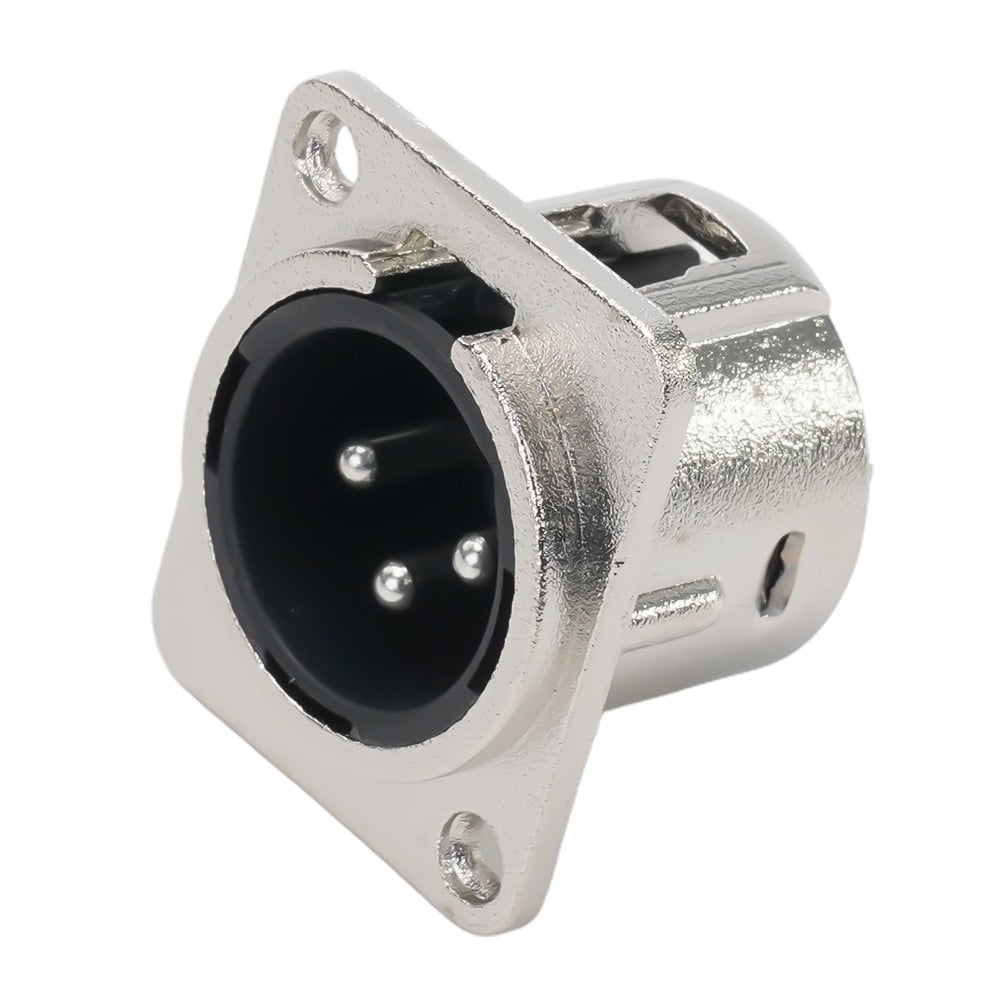 AOQIANLAN 3Pin XLR Socket Male Female Panel Mount Chassis Socket Mic ...