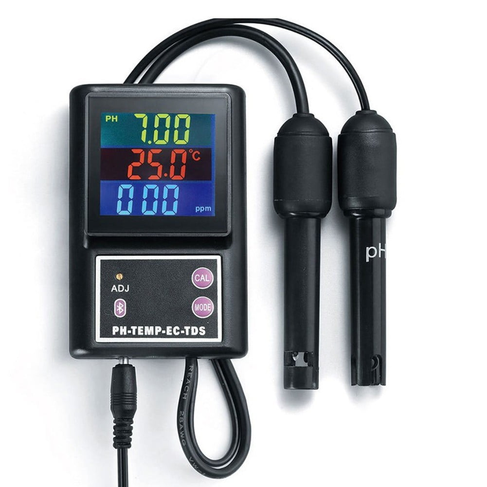 SPRING 4 in 1 Water Quality Tester PH EC PPM Temperature Meter for ...