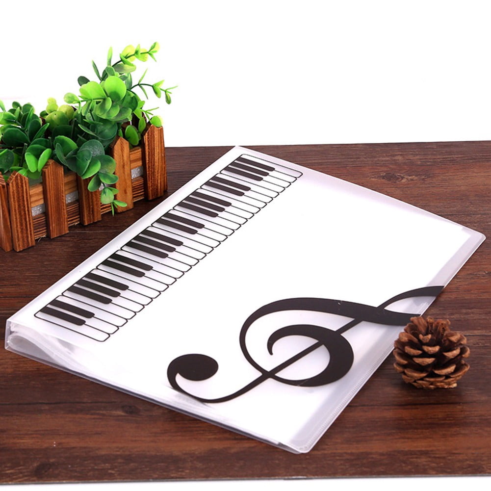 SPRING 40 Pages Piano Score Holder A4 Music Book Clip Sheet Note File ...