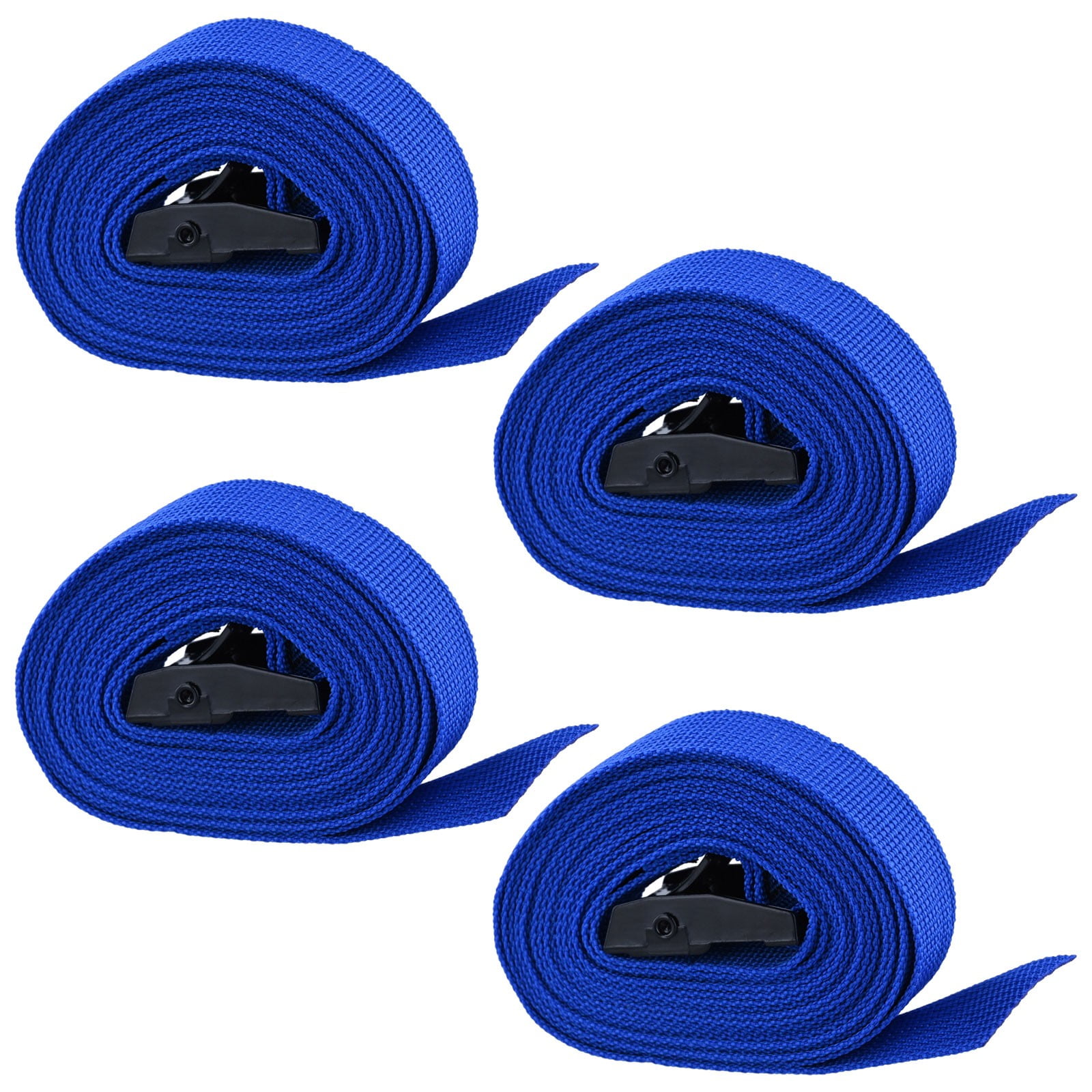 SPRING 4Pcs Blue Lashing Strap Tie Down Cargo Lash Strap Cam Buckle ...