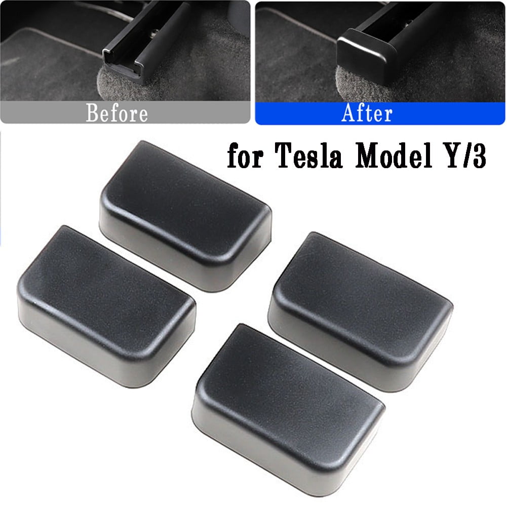 SPRING 4Pcs Rear Seat Slide Rail Anti-kick Rubber Plug Modified For ...