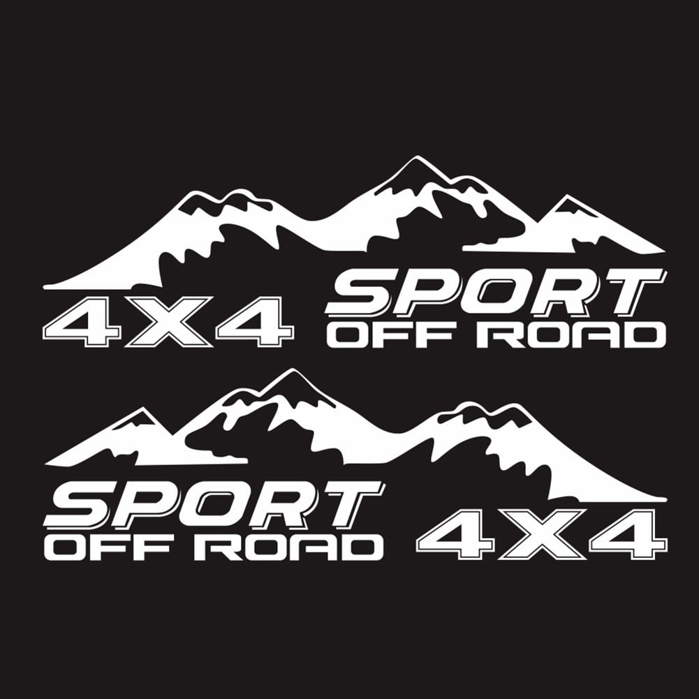 SPRING 4X4 Sport Graphics Mountain Decal Car Side Body Sticker for SUV ...