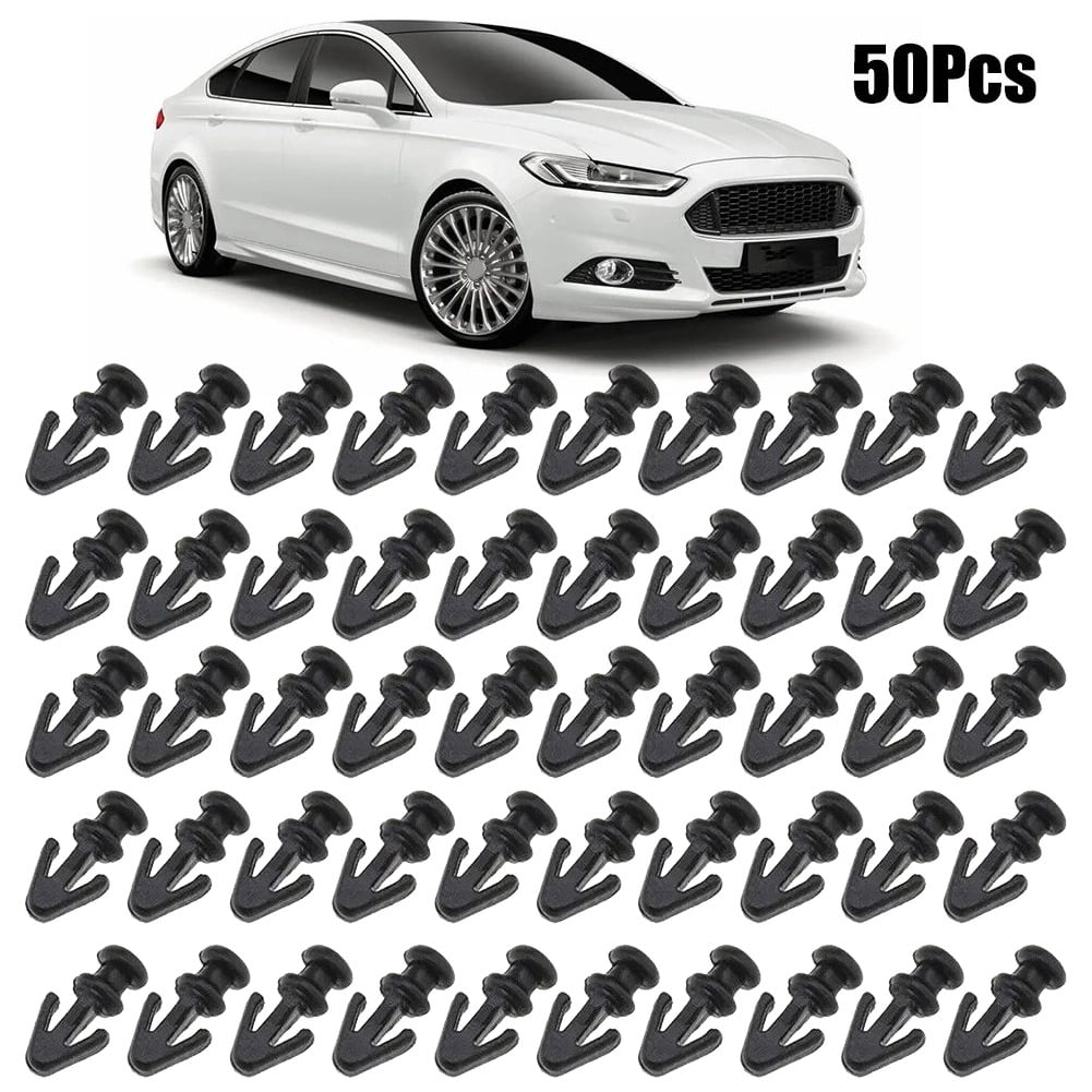 SPRING 50Pcs Car Door Seal Sill Strip Push Rivet Clips ford for Mondeo ...