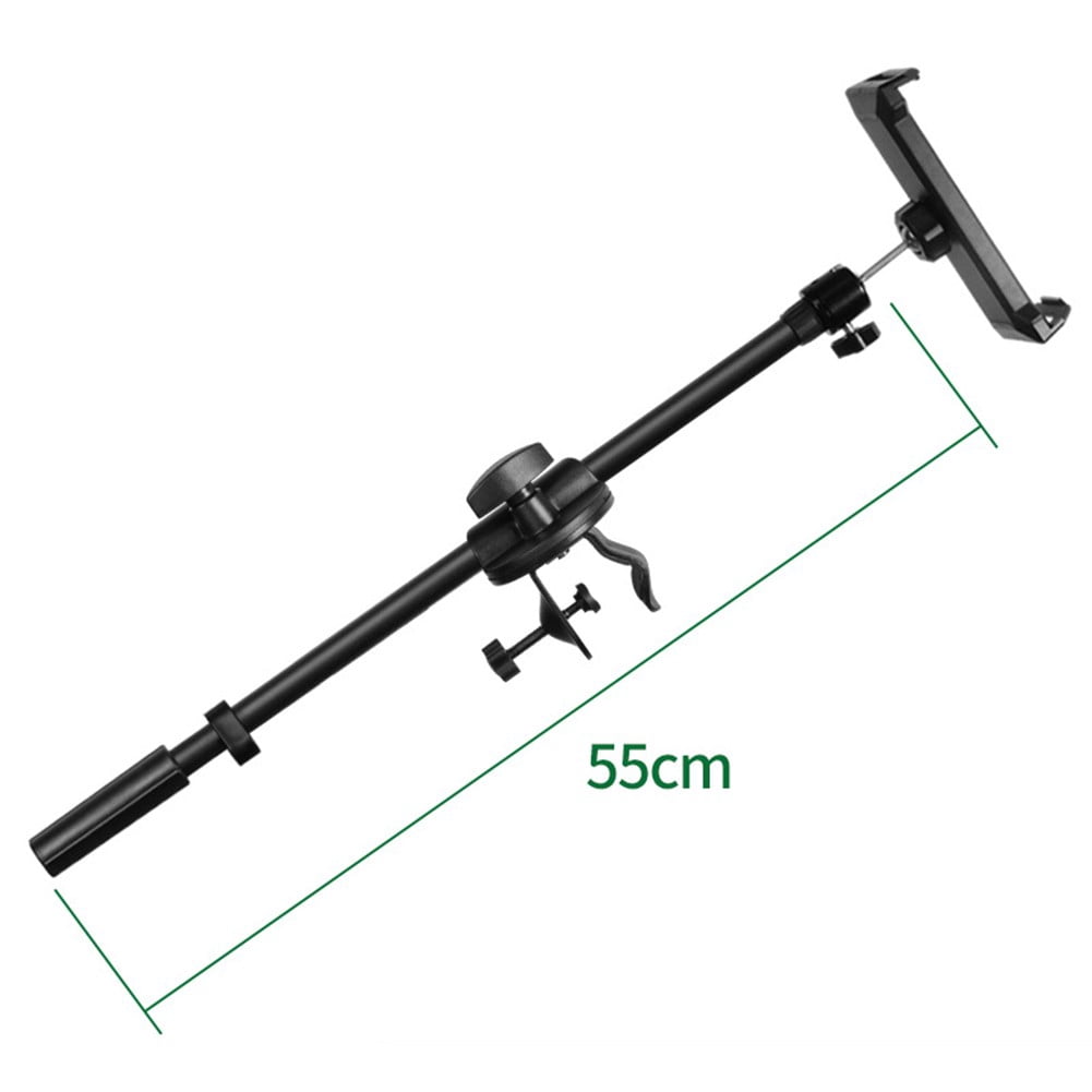 SPRING 55CM Rotating Smartphone Stand Crossbar Arms Mic Clip Holder ...